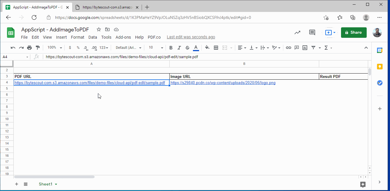 How To Add Image To PDF Using Google Apps Script And PDF co