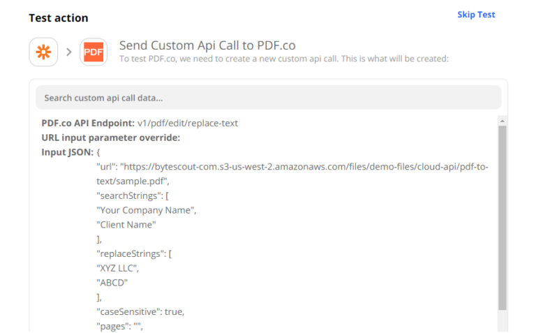 How To Search And Replace Text In PDF File Using PDF co And Zapier PDF co