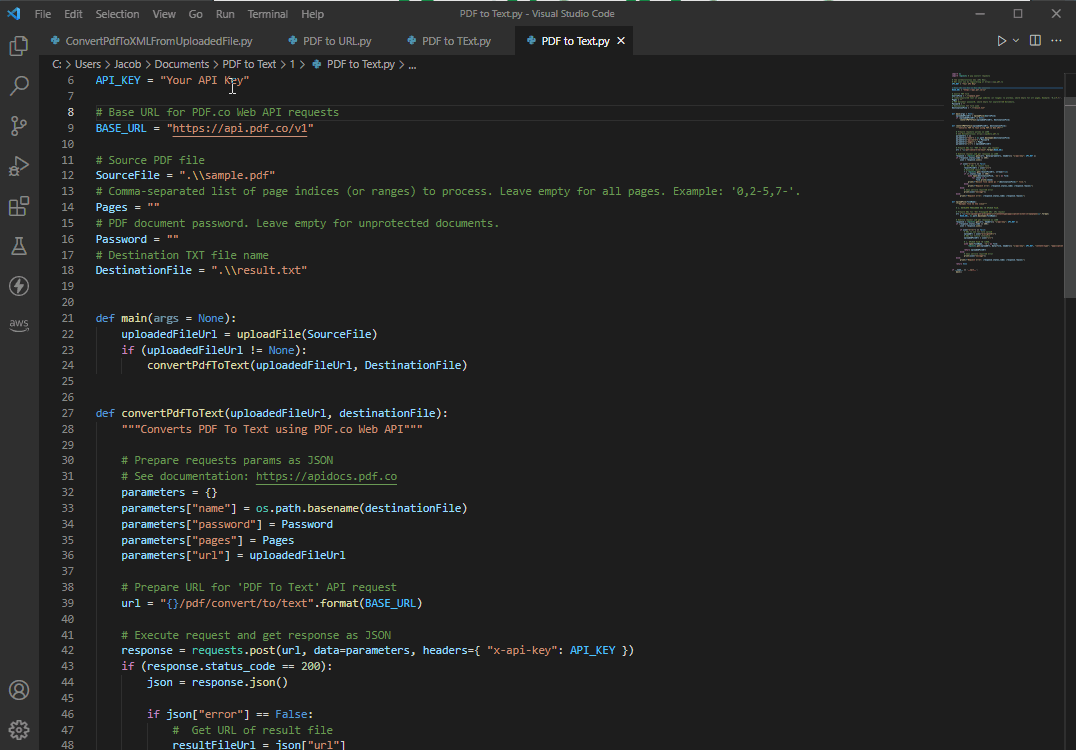 Extract An Article From A Newspaper In Python Using PDF co Web API PDF co