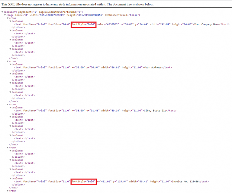 How To Extract Bold Text From PDF In Python With PDF Extractor Web API 