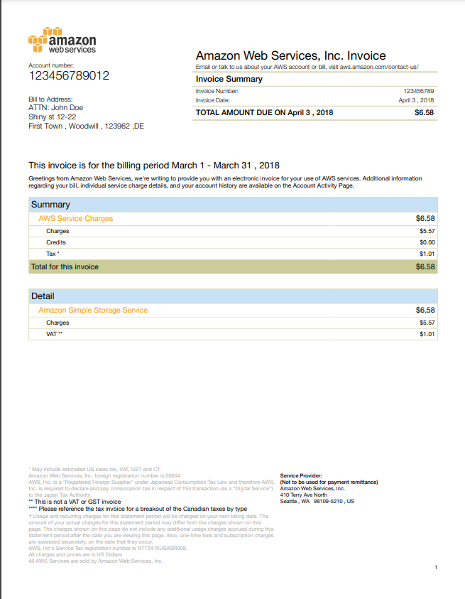 How To Parse Amazon AWS Invoice Using PDF co Document Parser PDF co